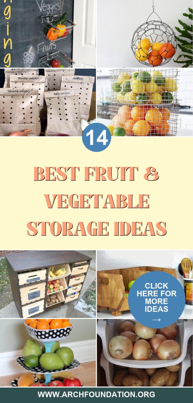 14 Creative Fruit and Vegetable Storage Solutions to Keep Your Kitchen Tidy