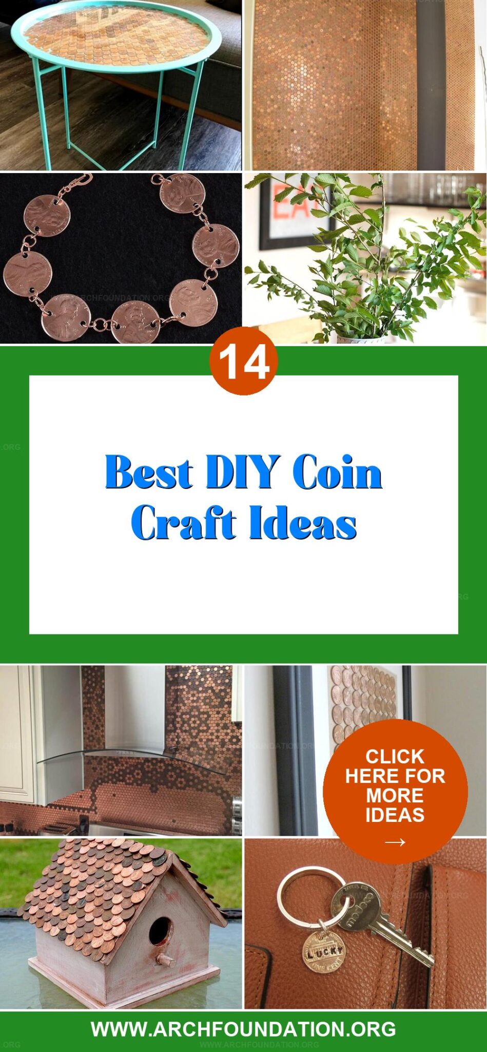 14 Unique DIY Coin Craft Ideas for Home Art