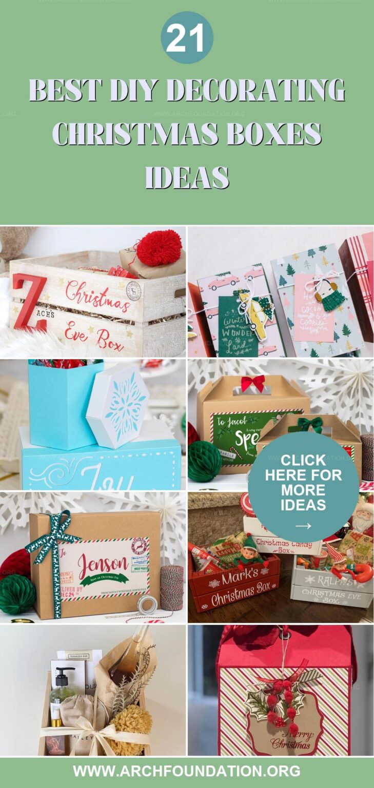 21 Delightful DIY Christmas Box Ideas for Unique Presents