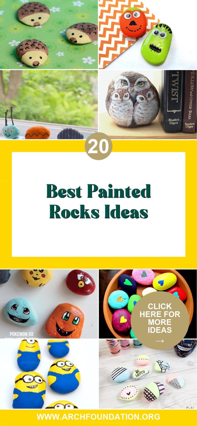 20 Creative Painted Rock Designs for Whimsical Home Accents