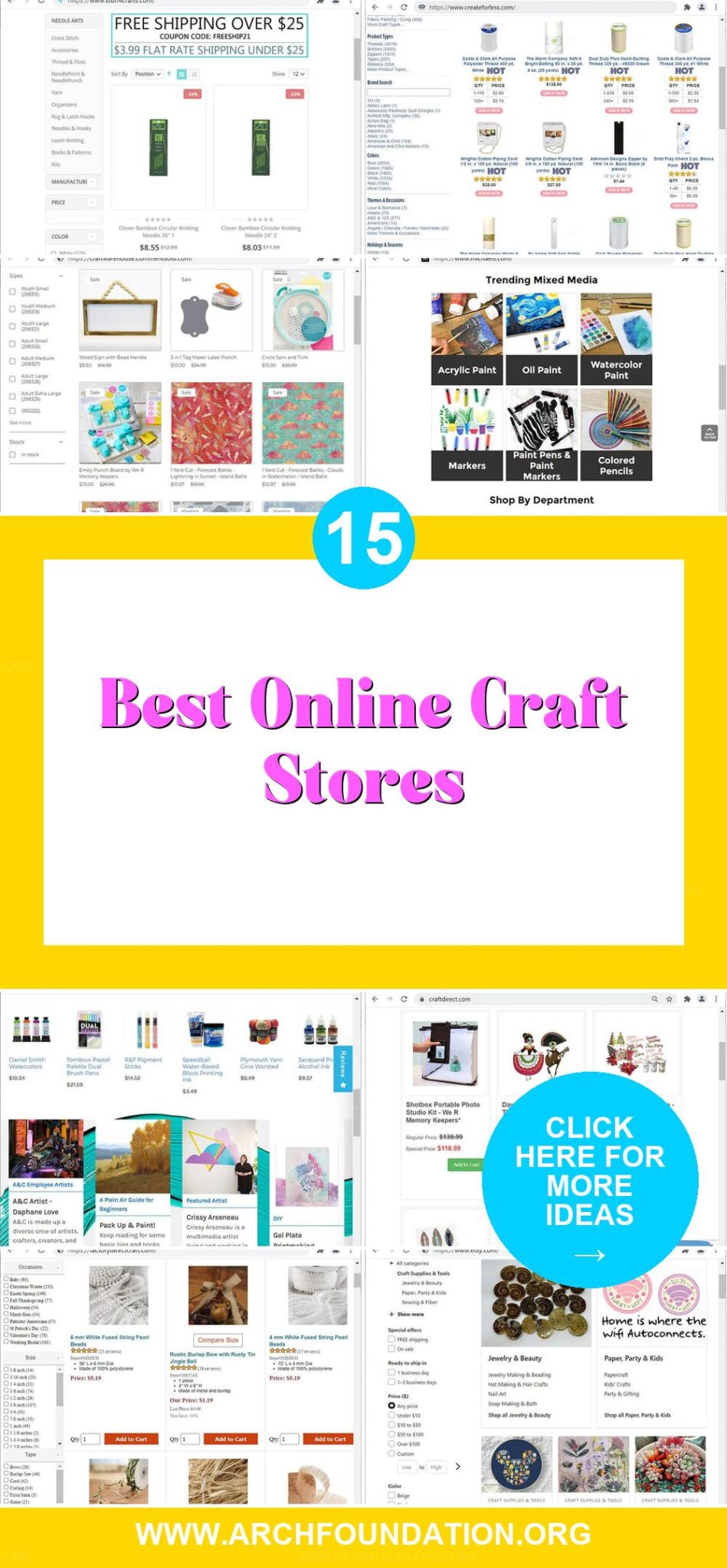 15 Best Craft Supply Stores Online for DIY Enthusiasts