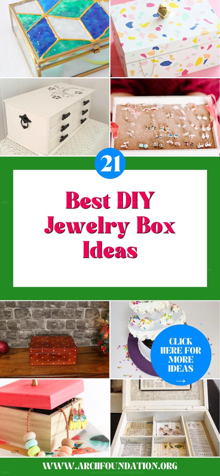 21 Beautiful DIY Jewelry Box Projects for Tidy Spaces