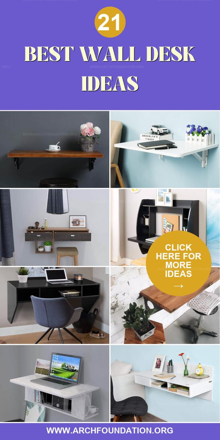21 Smart Wall Desk Ideas to Save Space and Boost Productivity