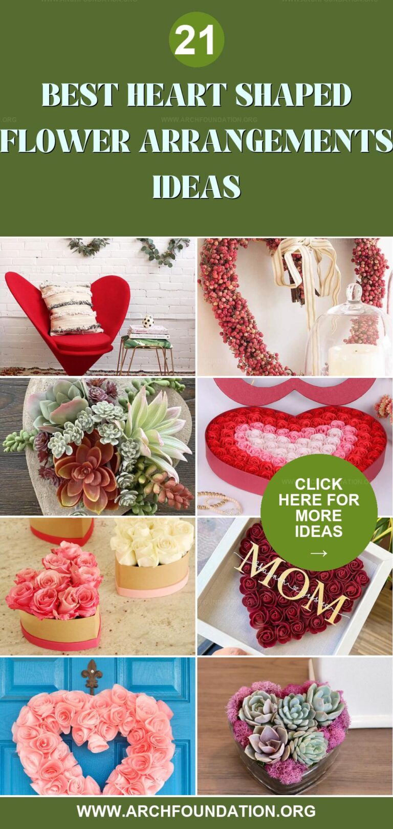 21 Elegant Heart Shaped Flower Arrangements to Elevate Your Home Décor
