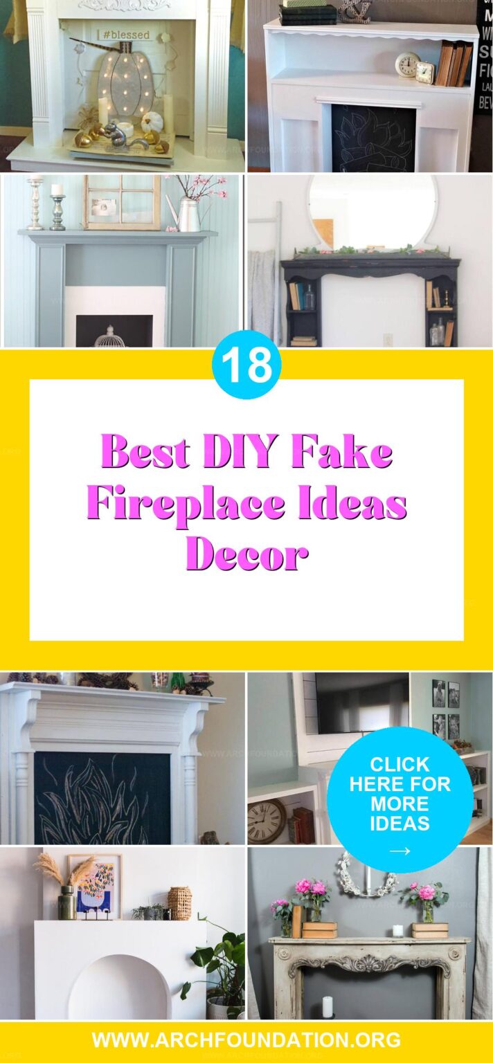 18 Stylish DIY Fake Fireplace Designs for Your Home