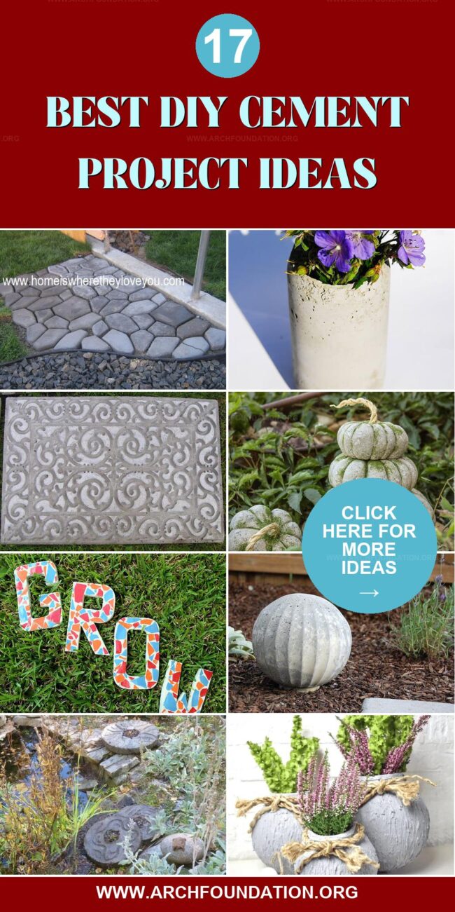 17 Affordable Garden Cement Projects to Upgrade Your Space