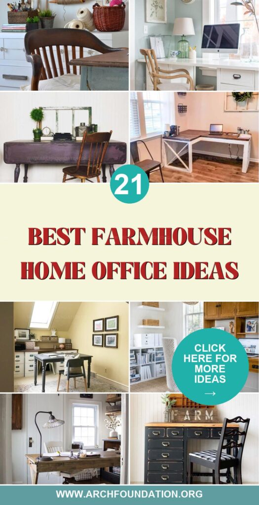 21 Stylish Farmhouse Office Ideas to Inspire Productivity