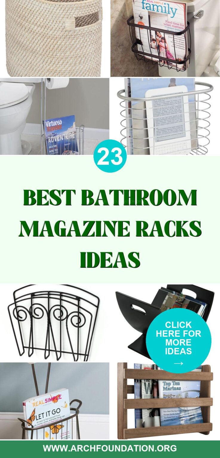 23 Stylish and Functional Bathroom Magazine Racks to Adore