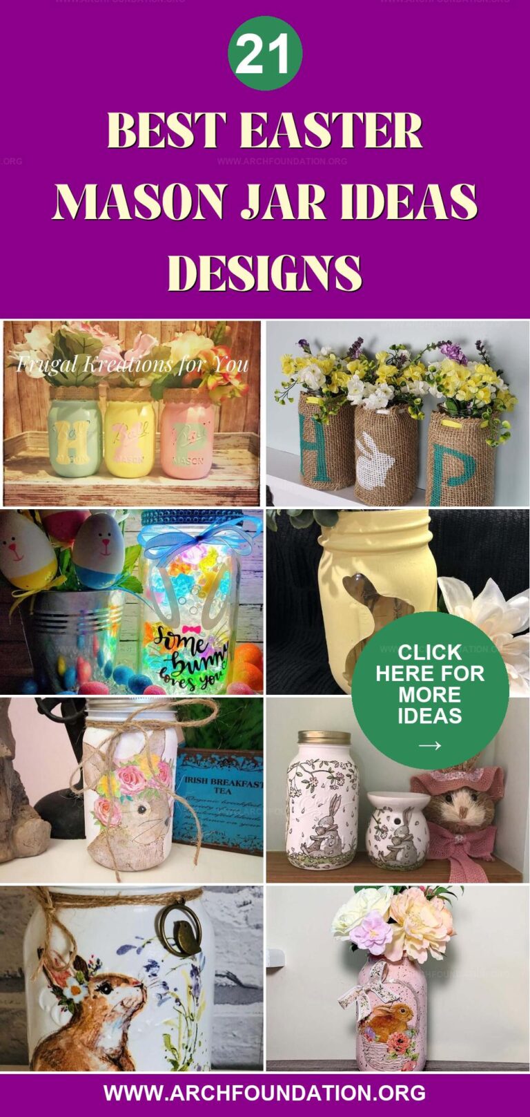 21 Unique Easter Mason Jar Projects for Your Next Party
