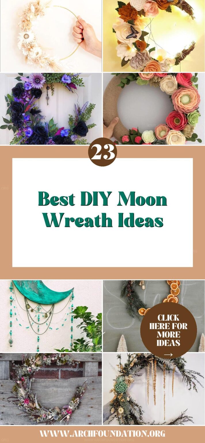 23 Unique Moon Wreath Designs for a Charming Home Vibe