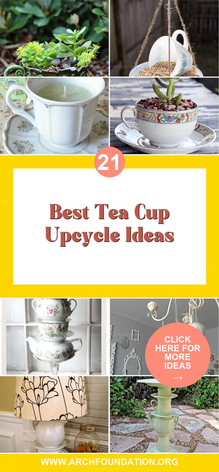 21 Fun and Unique Tea Cup Upcycling Ideas