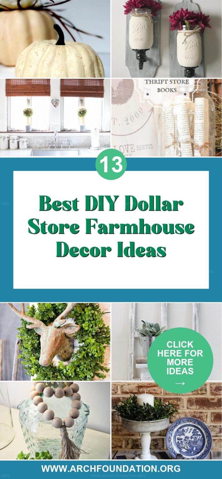 13 Dollar Store DIYs for Farmhouse-Style Home Decor