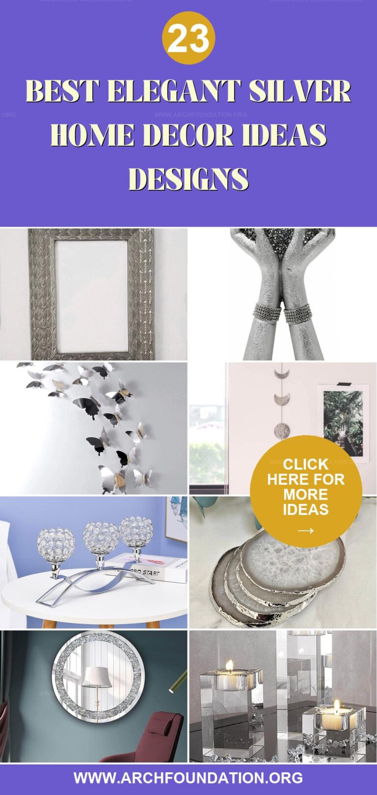 23 Unique Silver Home Decors for an Inspiring Living Space