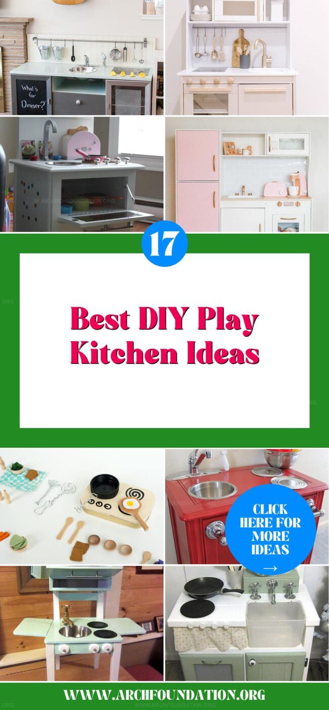 17 DIY Play Kitchen Ideas to Jazz Up a Playroom