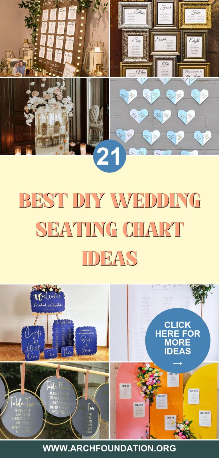21 Creative DIY Wedding Seating Charts to Charm Your Guests