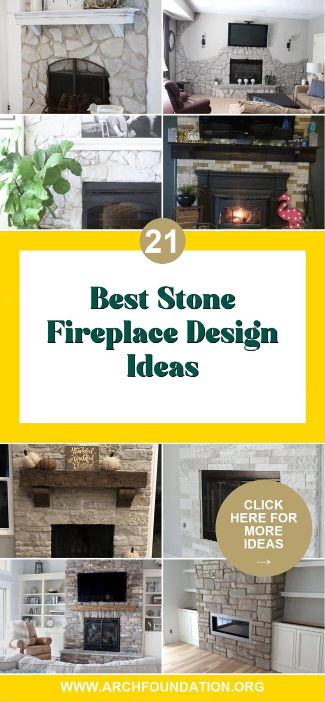 21 Inviting Stone Fireplaces to Create the Coziest Ambiance