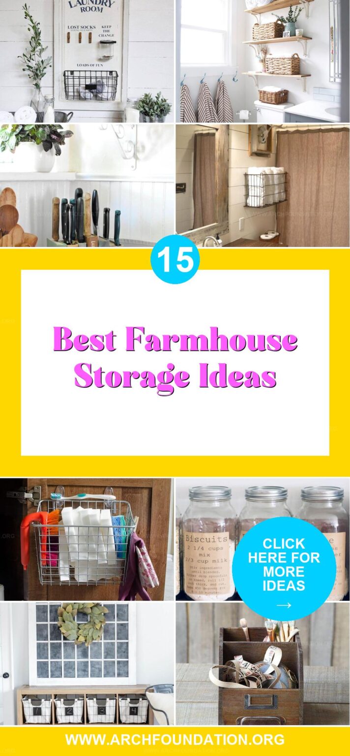 15 Stylish Farmhouse Storage Ideas to Tidy Your Home