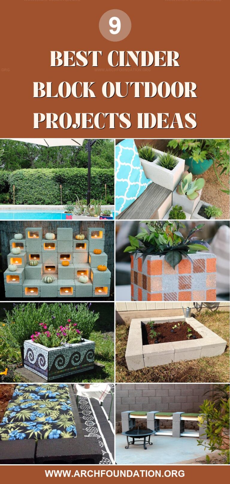 Top 9 Cinder Block Oudoor Projects to Elevate Your Backyard