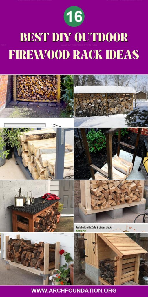 16 Best DIY Outdoor Firewood Rack Ideas