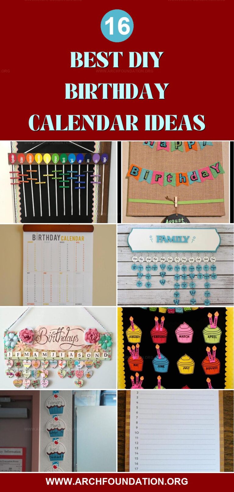 16 Unique DIY Birthday Calendars for Memorable Celebrations