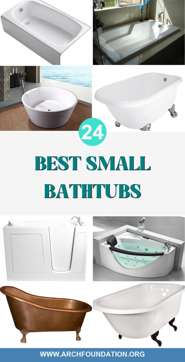 24 Best Small Bathtubs Designed for Big Impressions