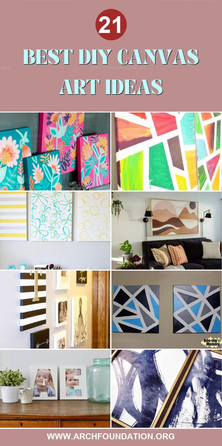 21 DIY Canvas Art Projects to Customize Your Decor