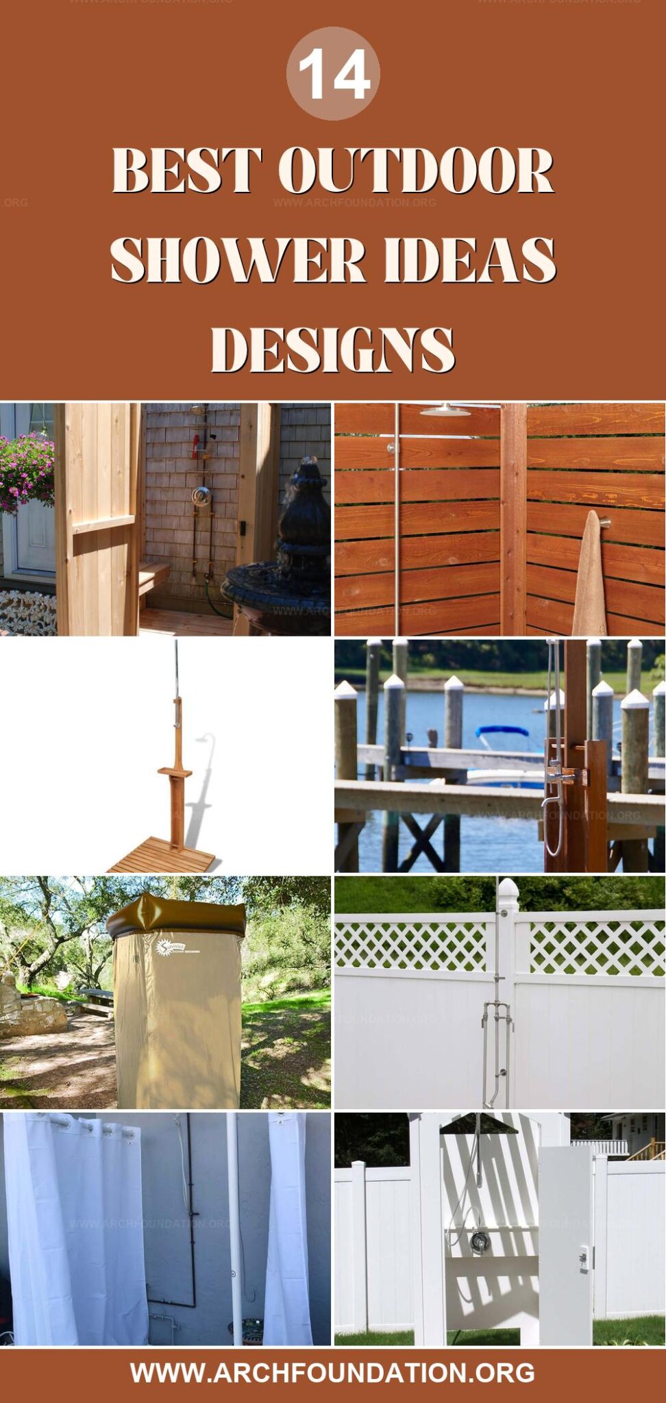 14 Amazing Outdoor Shower Ideas for Your Backyard Oasis